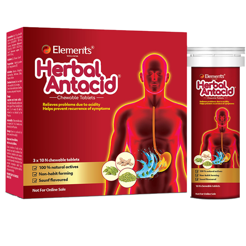 Elements Wellness Herbal Antacid Chewable Tablets – Kay Pee Enterprises